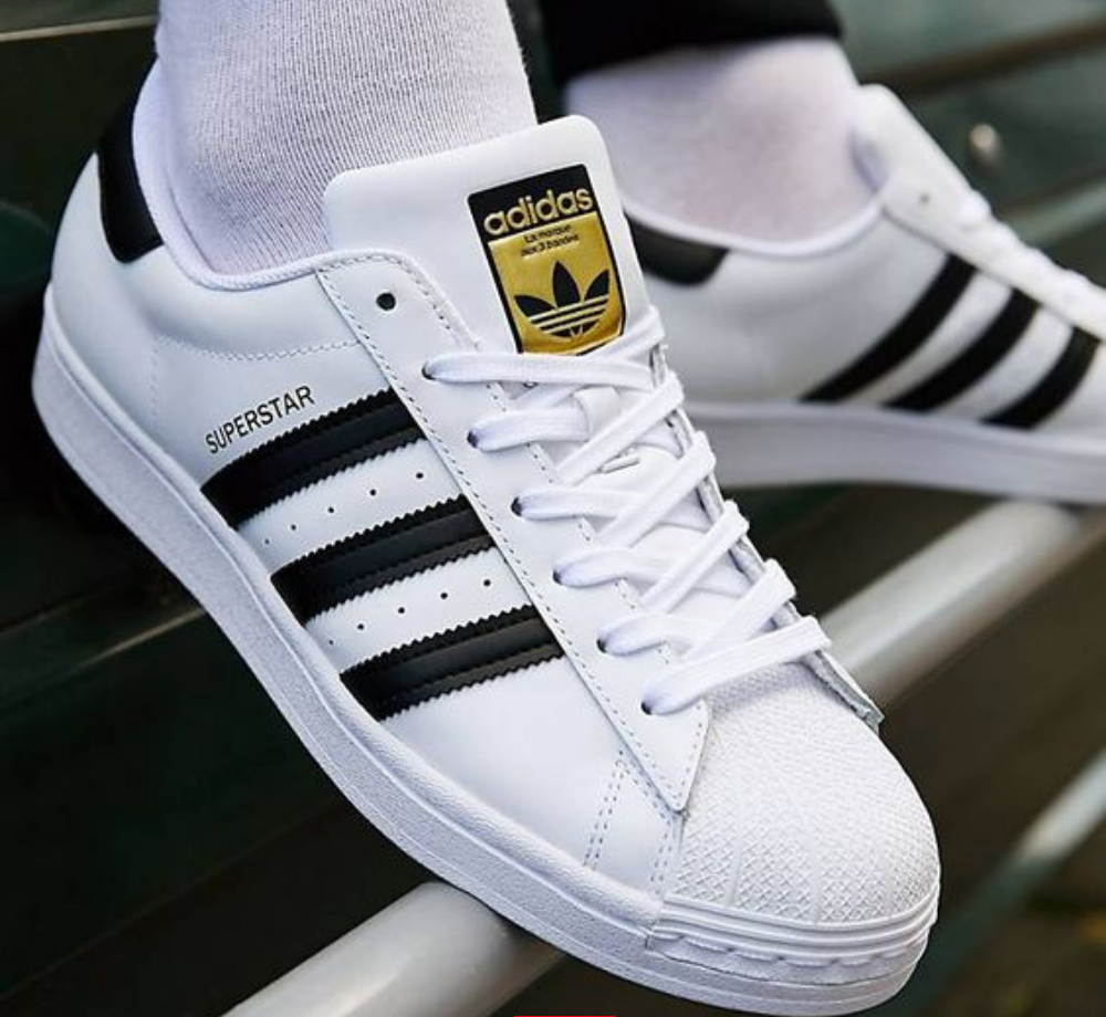 ADIDAS Superstar White with Golden Logo - Twilza