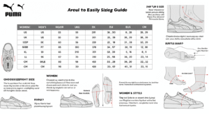 Puma Size Guide—Complete Guide to Shoes, Clothing, and Children - Twilza
